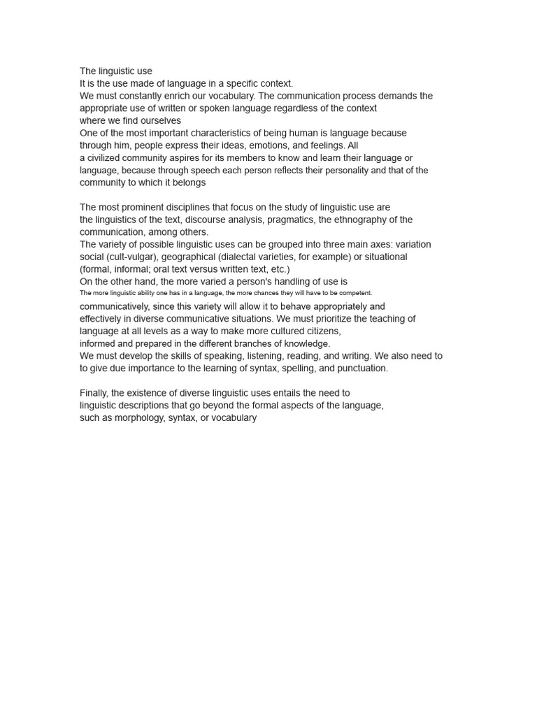 Understanding Linguistic Use and Variation | PDF | Linguistics | Genre