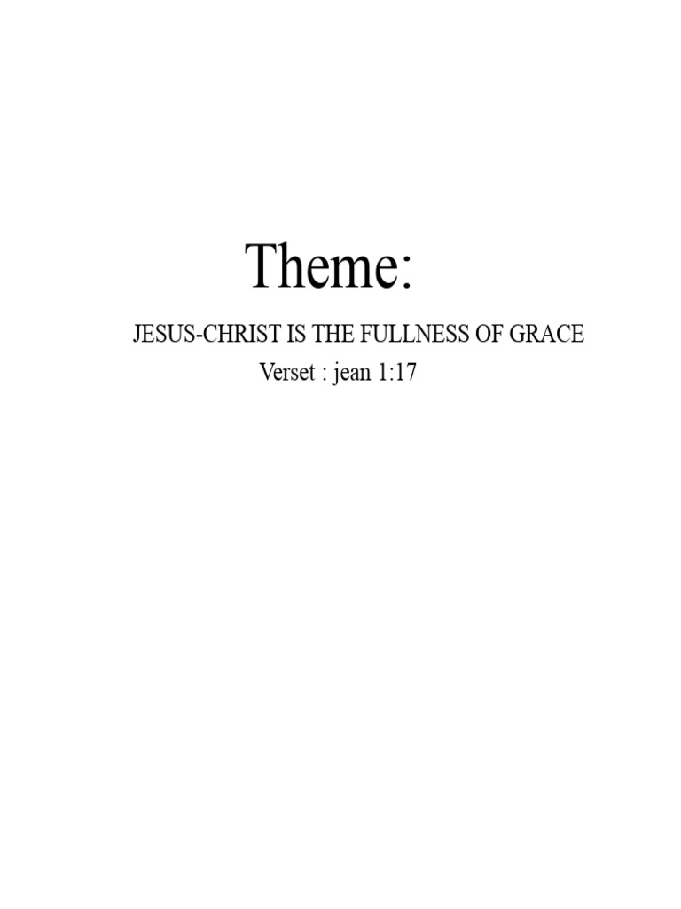 Understanding Grace Through Christ | PDF | Divine Grace | Grace In ...