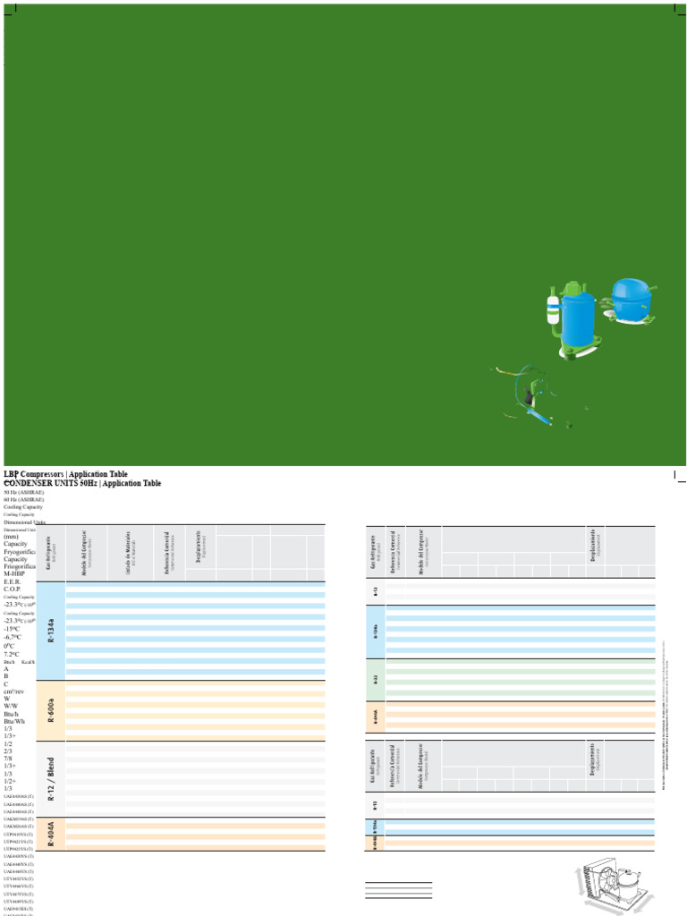 Tecumseh Compressors and Condensing Units Catalog | PDF