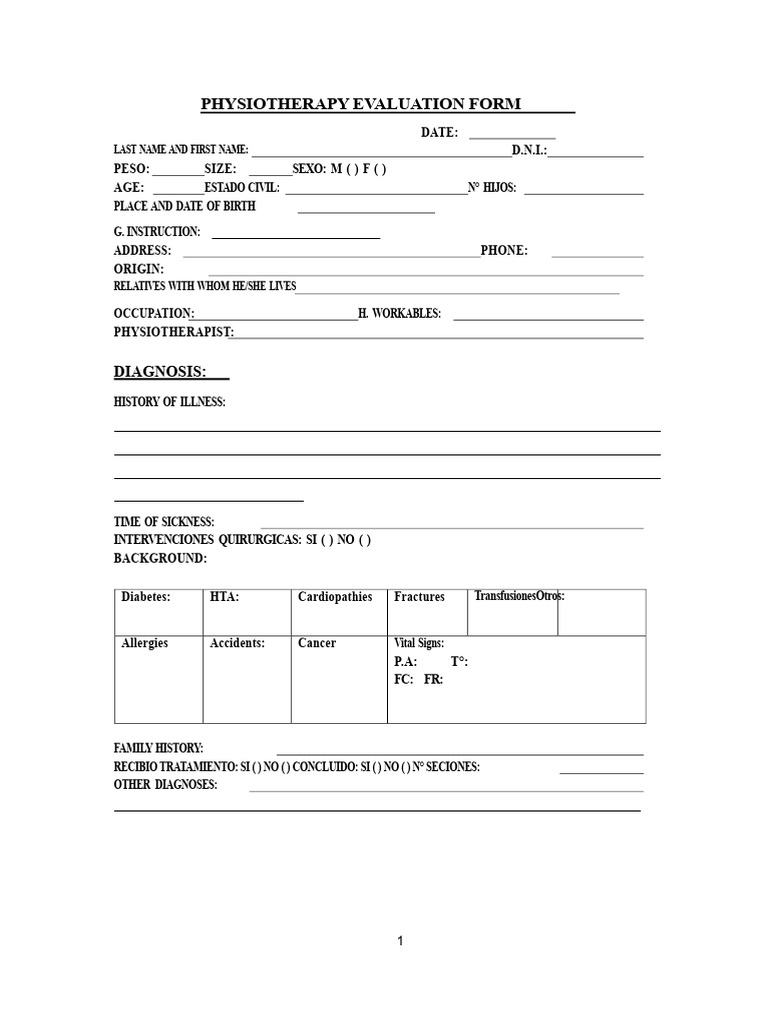 Physiotherapy Record | PDF | Anatomical Terms Of Motion | Clinical Medicine