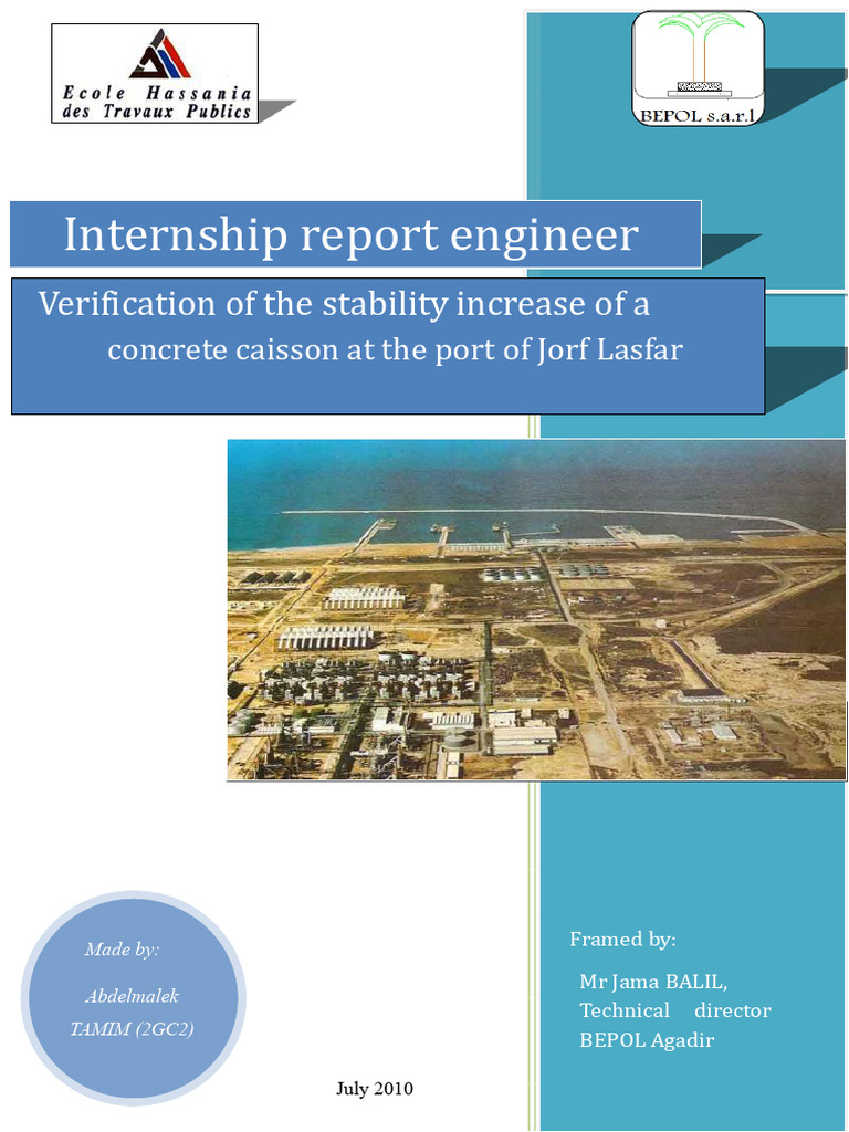Internship Report Engineer | PDF | Port | Concrete