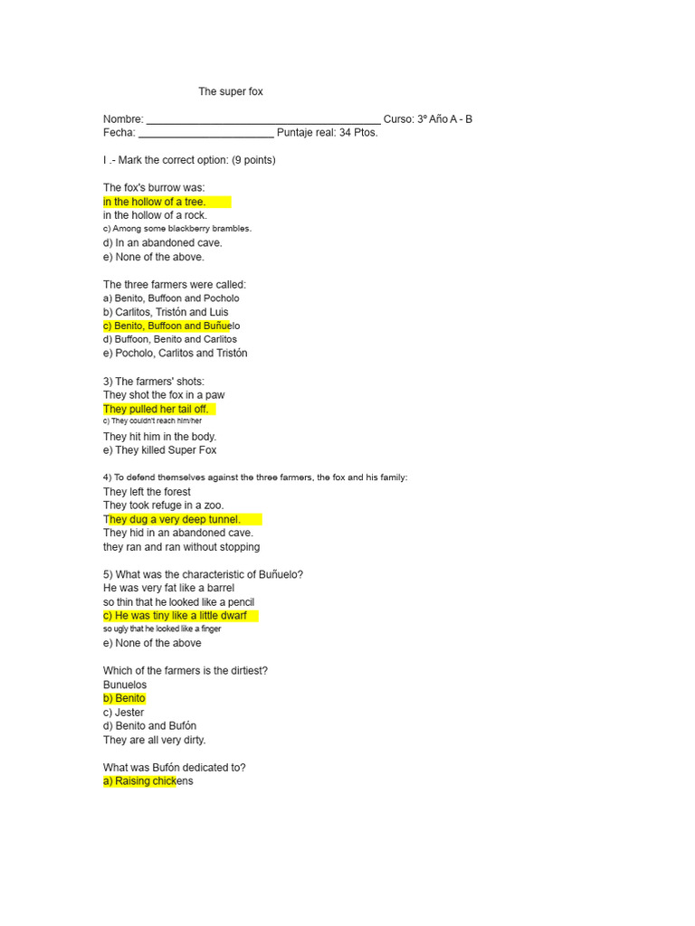 260226137-Test-The-Super-Fox.pdf | PDF