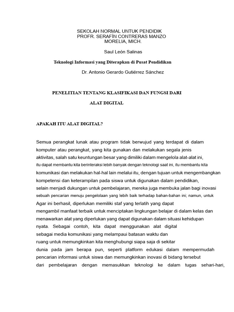 Alat Digital untuk Pendidikan Modern | PDF