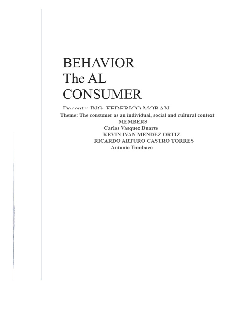 Consumer Behavior Assignment 2 Pdf Behavior Consumer Behaviour