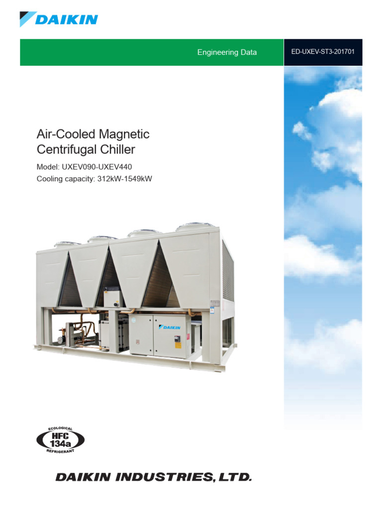 Air-Cooled Magnetic Chiller UXEV Series | PDF | Electric Motor | Heat ...