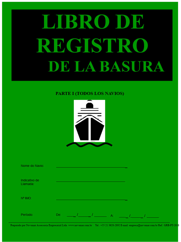 Libro Registro Basura Parte I | PDF | Residuos | Impacto humano en el ...