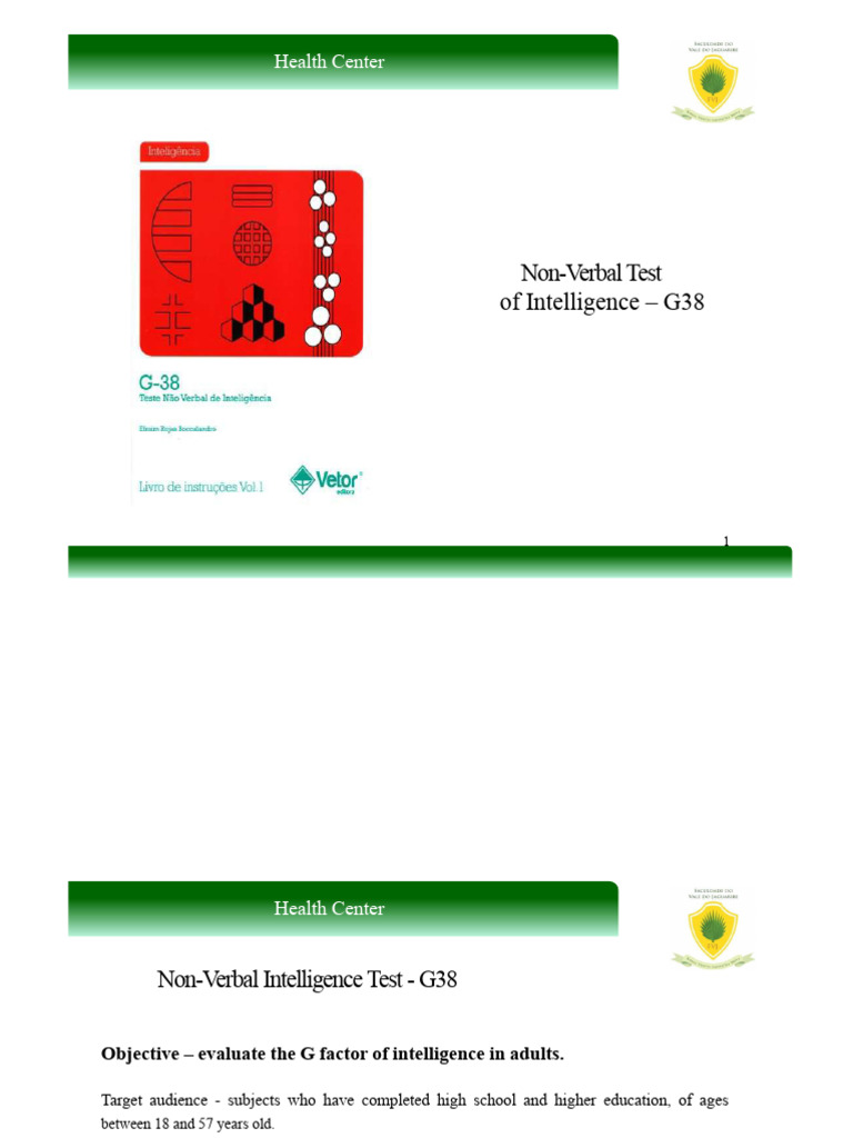 Non-Verbal Intelligence Test Overview | PDF | Intelligence Quotient ...