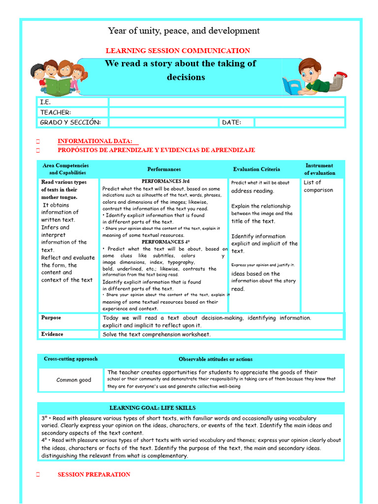 Decision-Making Skills in Reading | PDF | Reading Comprehension | Narrative
