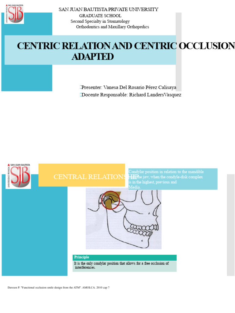 Centric Relation in Orthodontics Explained | PDF | Human Anatomy ...
