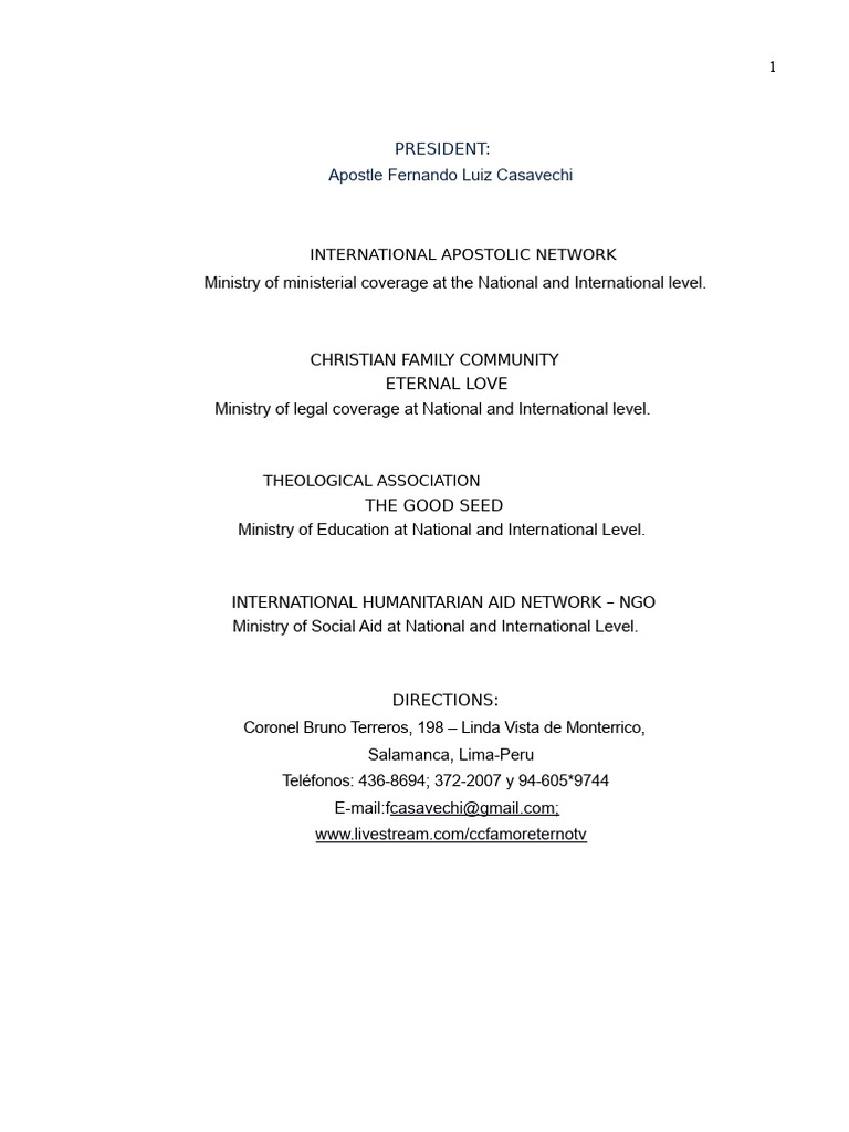 Father's Heart Project - Revised...AP. Fernando Luiz Casavechi | PDF | God The Father | Jesus