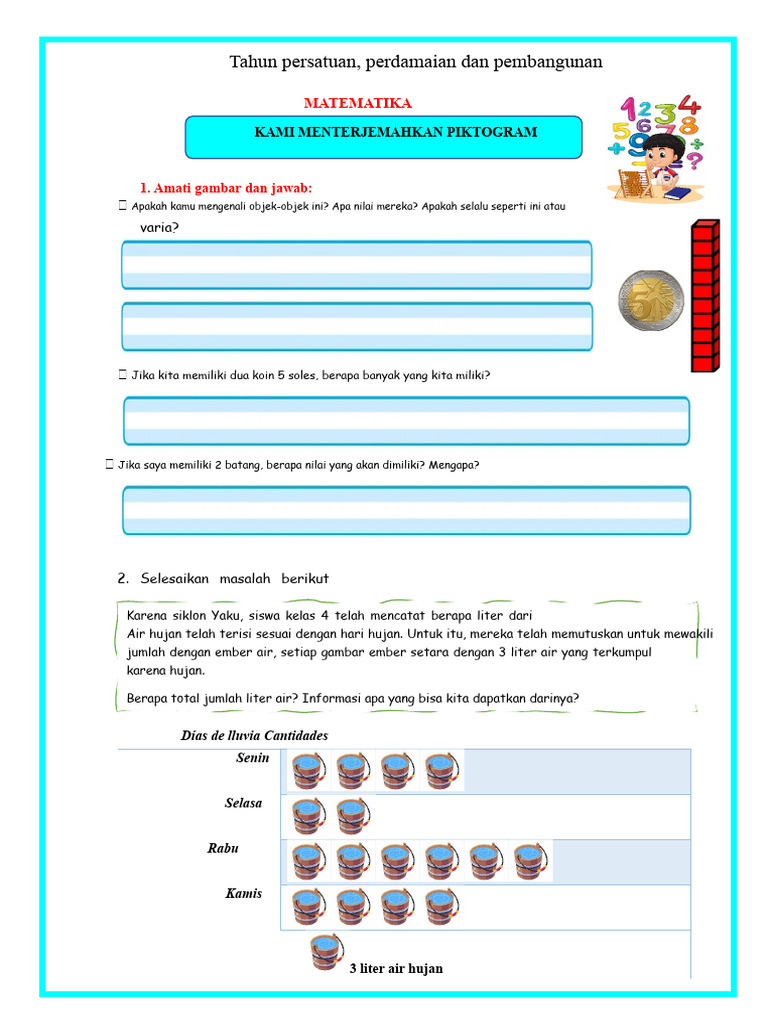 Strategi Pictogram untuk Matematika Kelas 4 | PDF