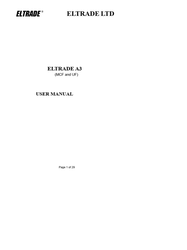 61e8177817404 - Eltrade - A3 - User - Manual 20 03 2020 | PDF | Invoice ...