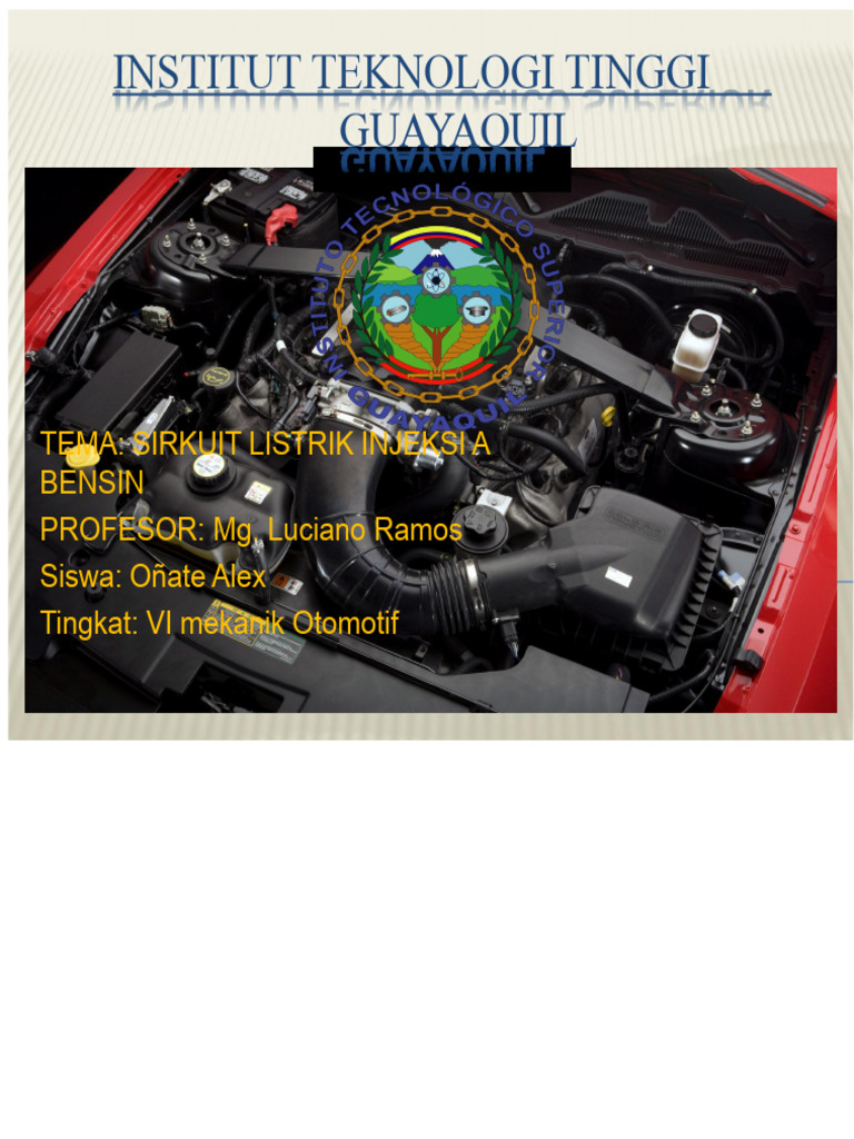 Sirkuit Listrik Injeksi Bensin Otomotif | PDF