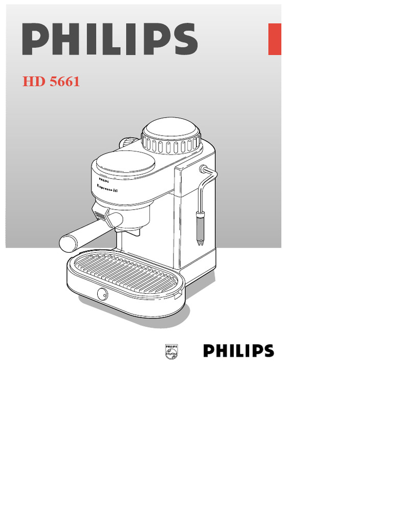 Philips Espresso Duo HD 5661 Guide | PDF | Coffee | Non Alcoholic Drinks