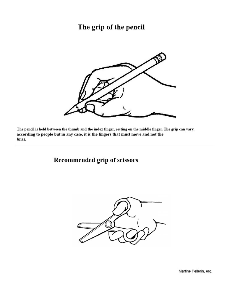 Pencil Grip Techniques and Activities | PDF | Hand | Finger