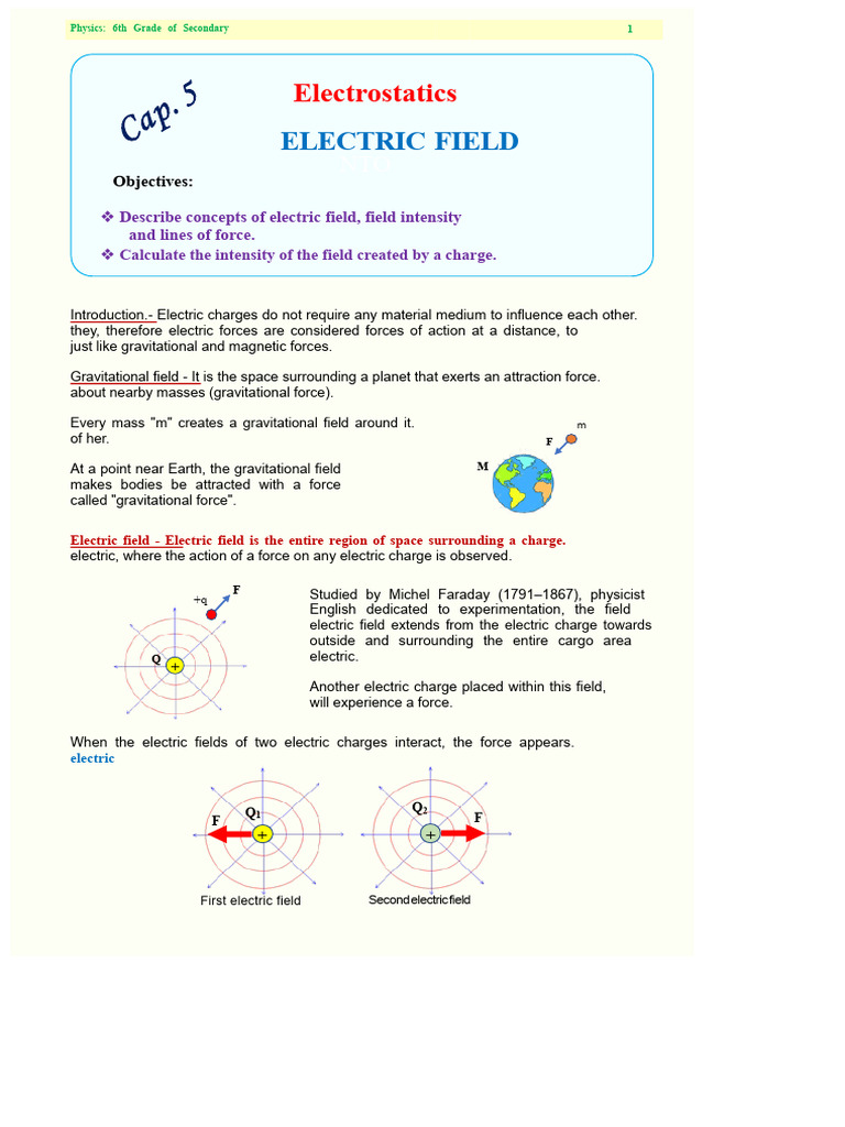 Understanding Electric Fields in Physics | PDF | Electric Field | Force