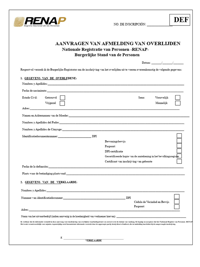 4-aanvraag-inschrijving-overlijden RENAP | PDF