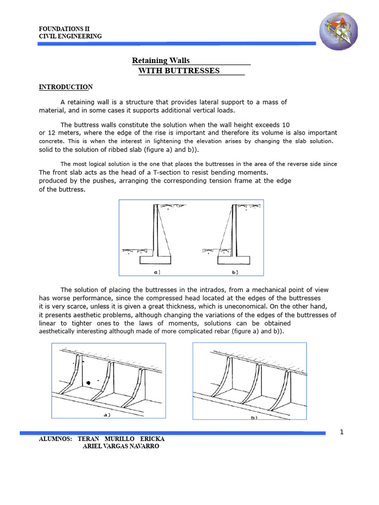 Walls With Buttresses | PDF | Bending | Shear Stress