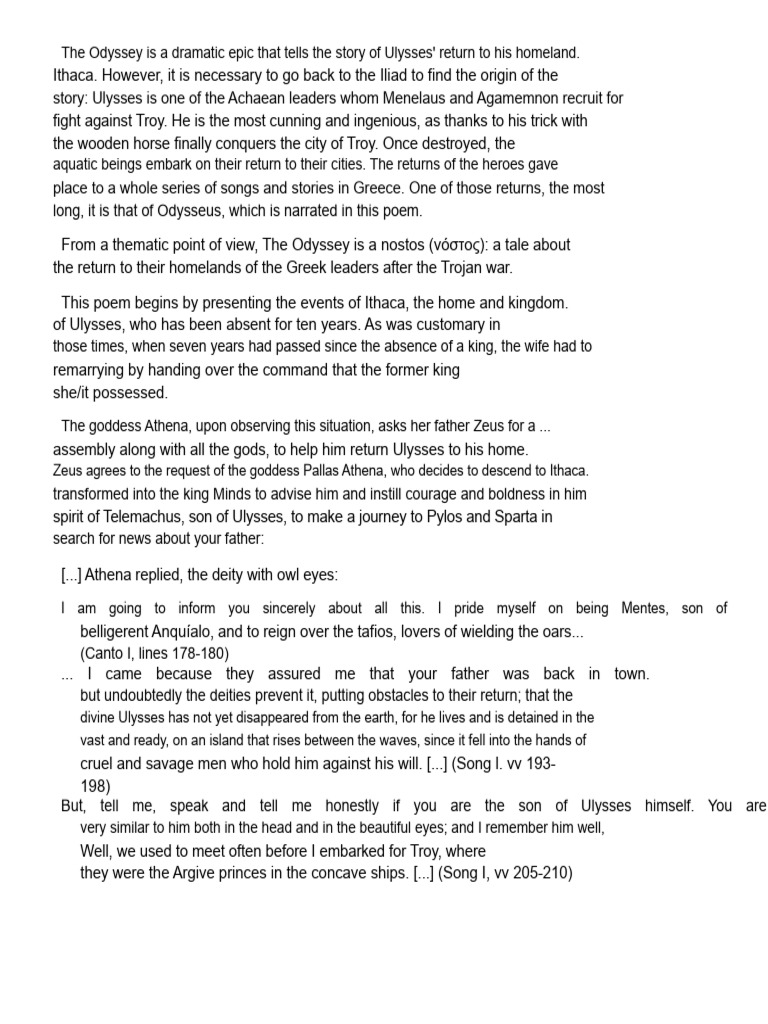 The Complete Odyssey!! | PDF | Odysseus | Odyssey