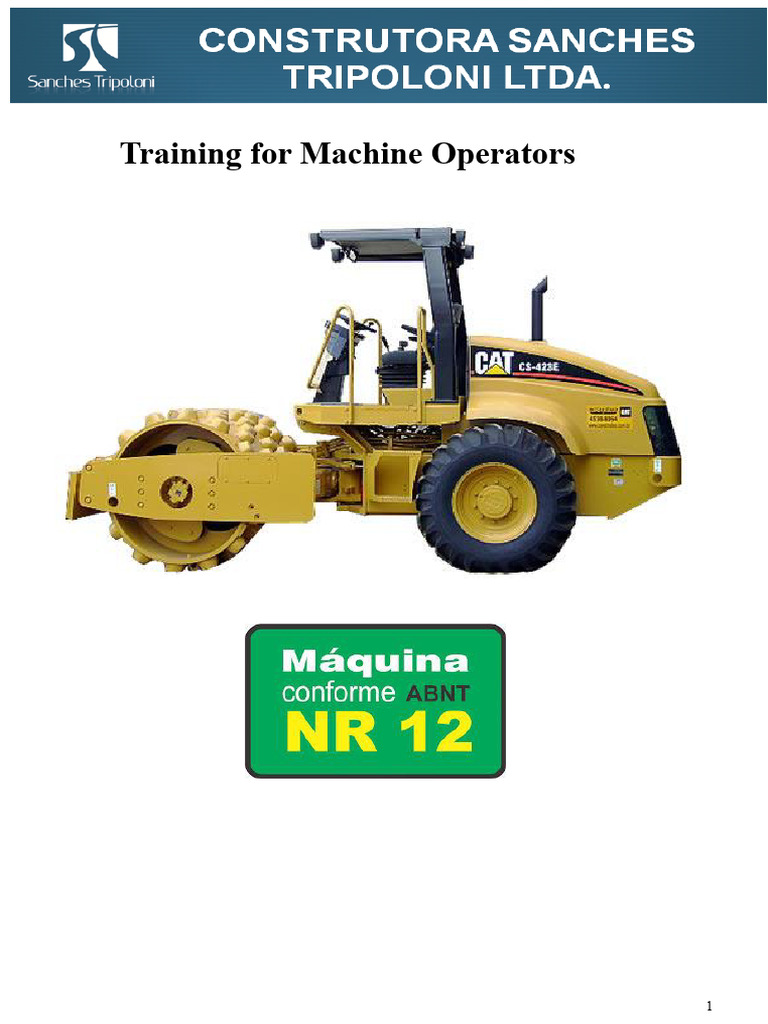 Machine Operator Training Guide | PDF | Soil | Leak