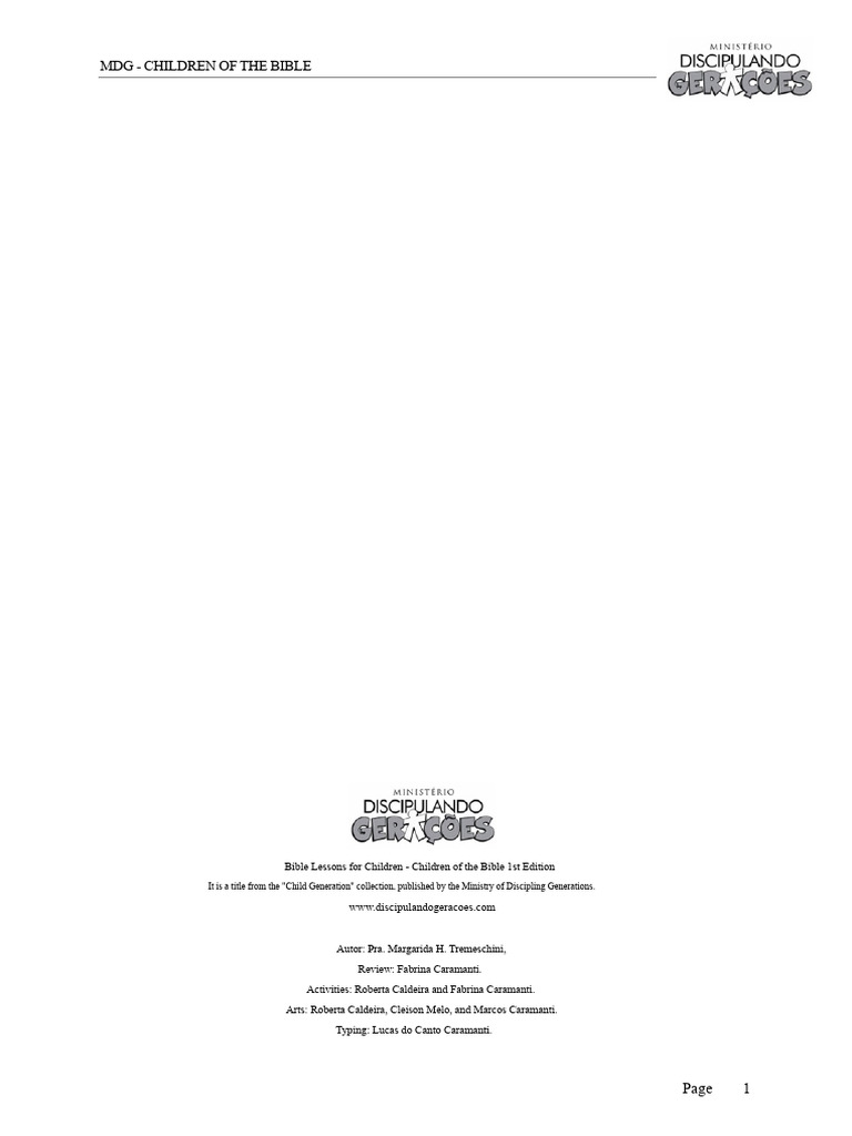 Bible Children Workbook Ebd PDF | PDF | Jesus | Samuel