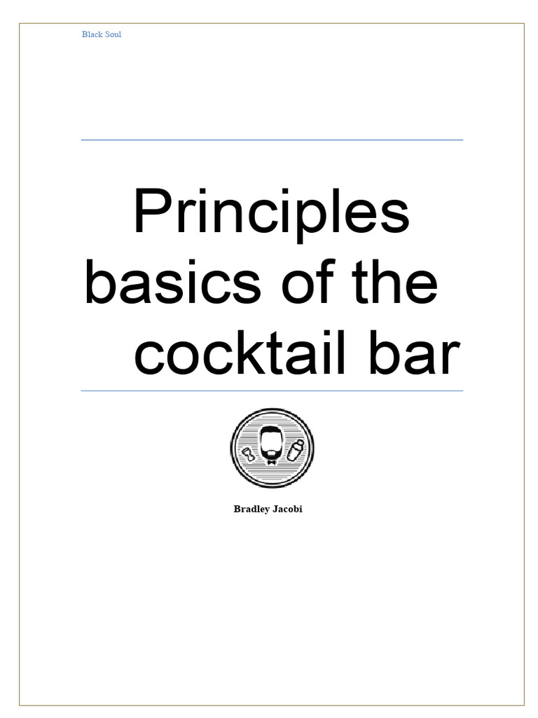 Mixology Basics for Crafting Cocktails | PDF | Cocktails | Drink