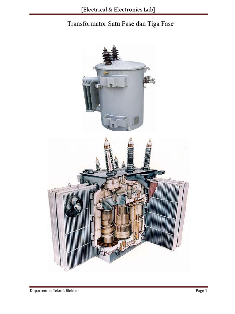 Transformator Fase Tunggal & Transformator Fase Tiga | PDF