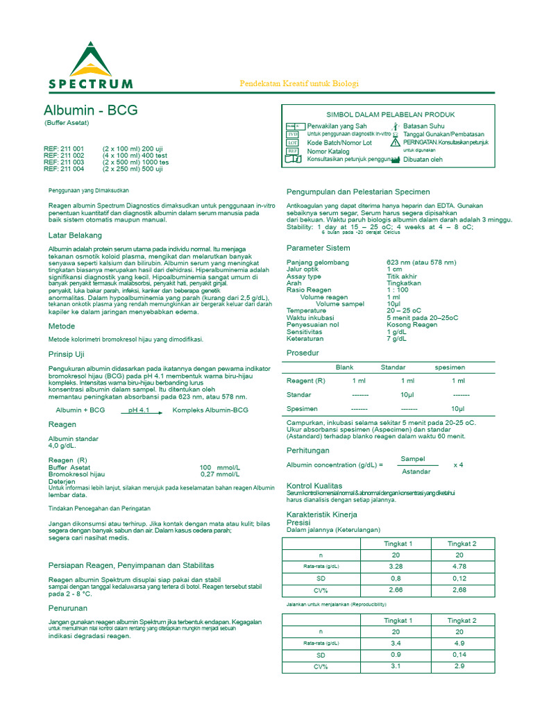 Albumin - BCG.pdf | PDF