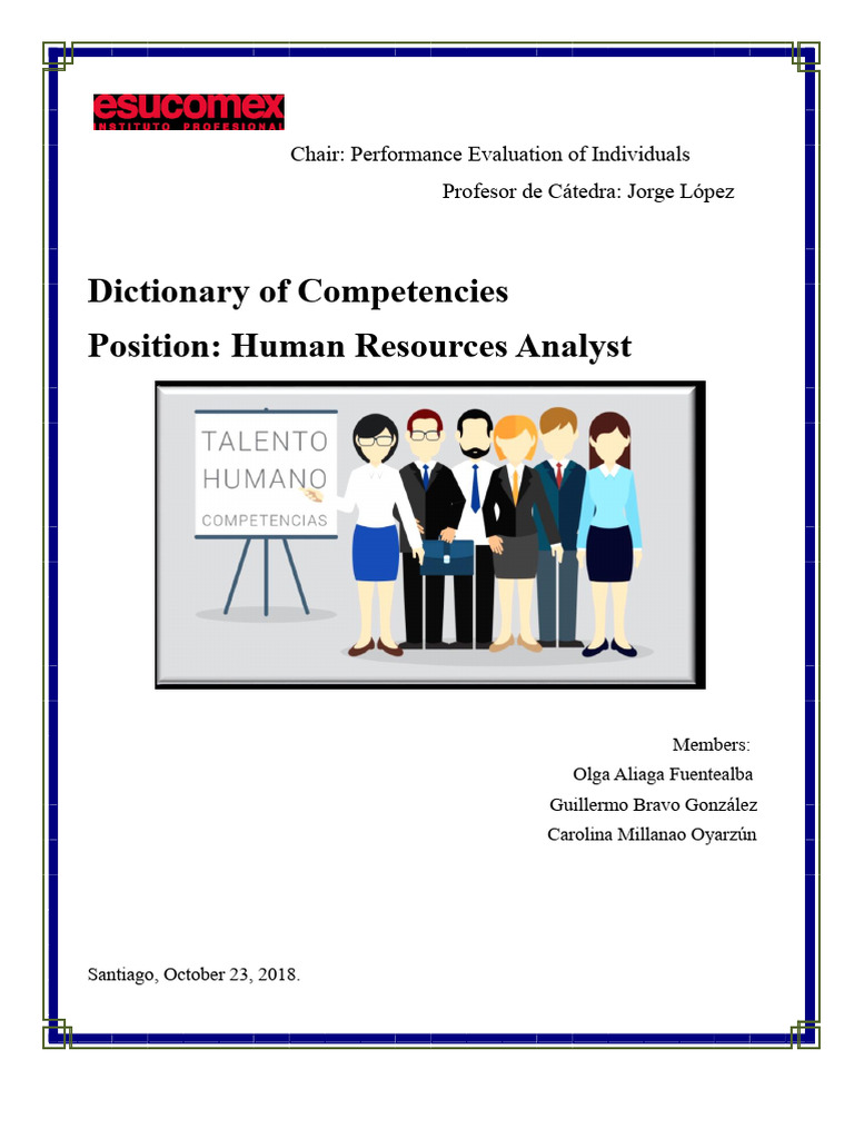 Competencies Dictionary | PDF | Human Resources | Human Resource Management