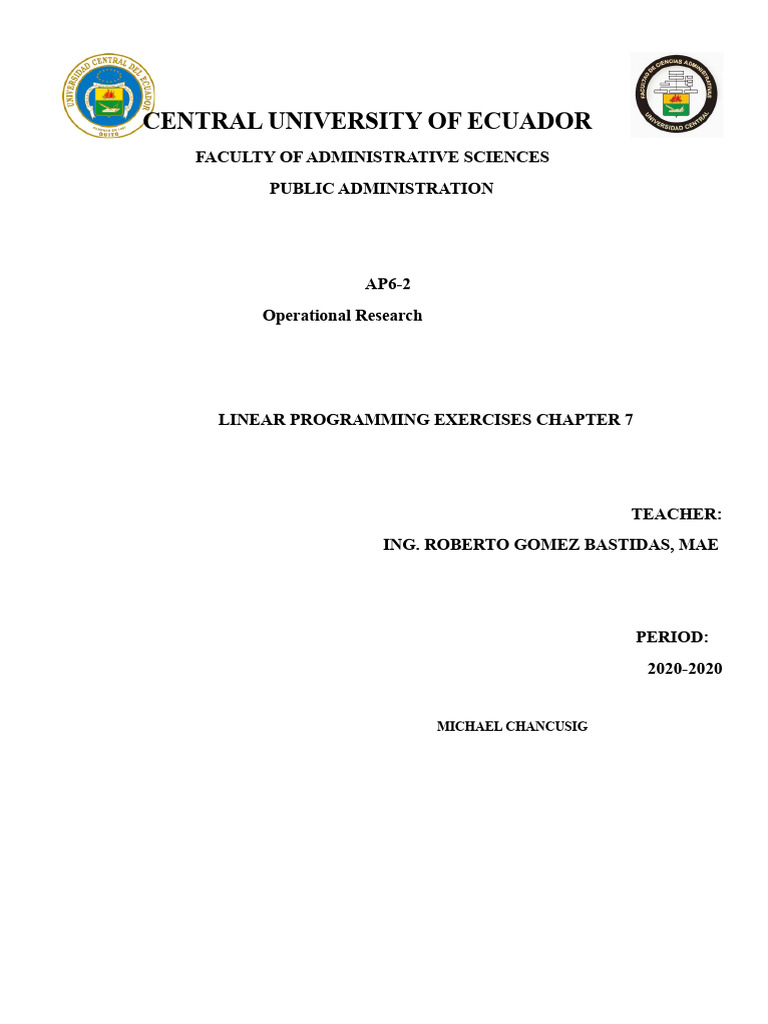 Exercises Chapter 7 | PDF | Olive | Beta (Finance)