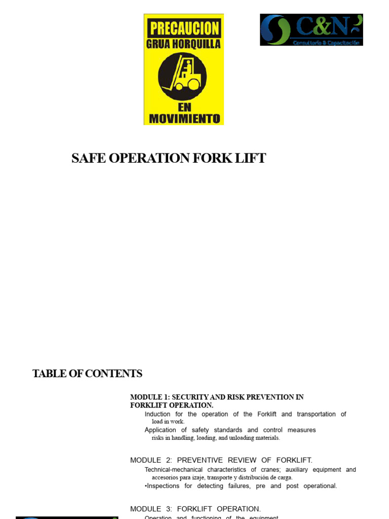 Safe Forklift Operation Guidelines | PDF | Forklift | Engines