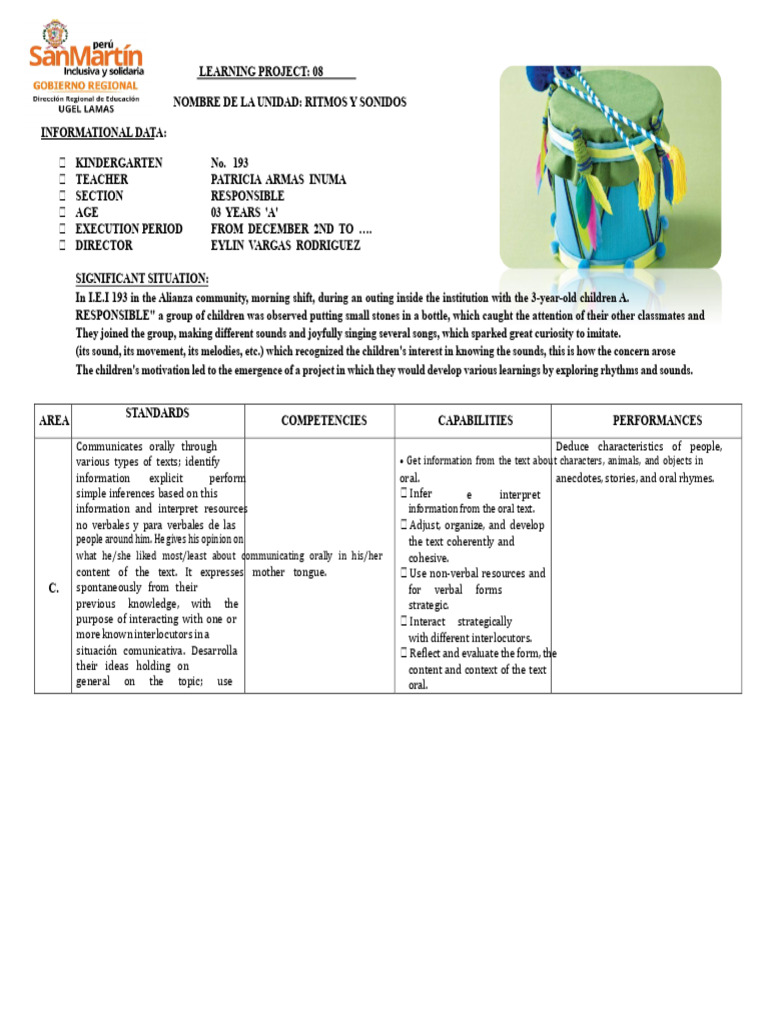 Learning Project #08 Rhythms and Sounds | PDF | Information | Love