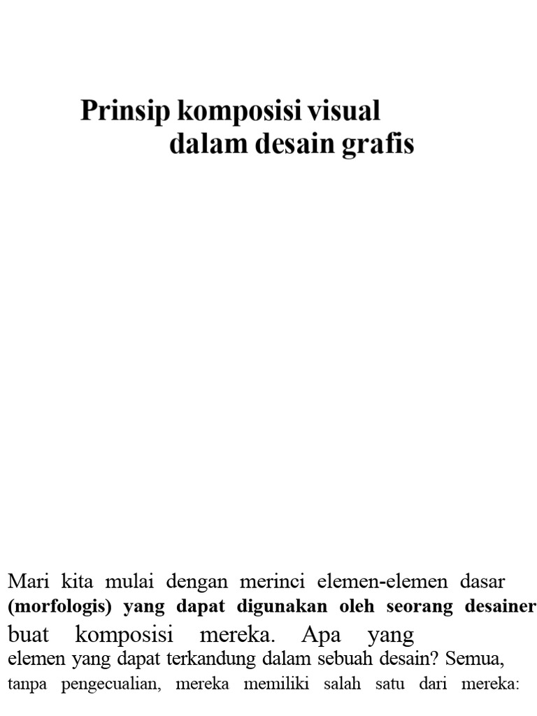 Prinsip-Prinsip Komposisi Visual | PDF