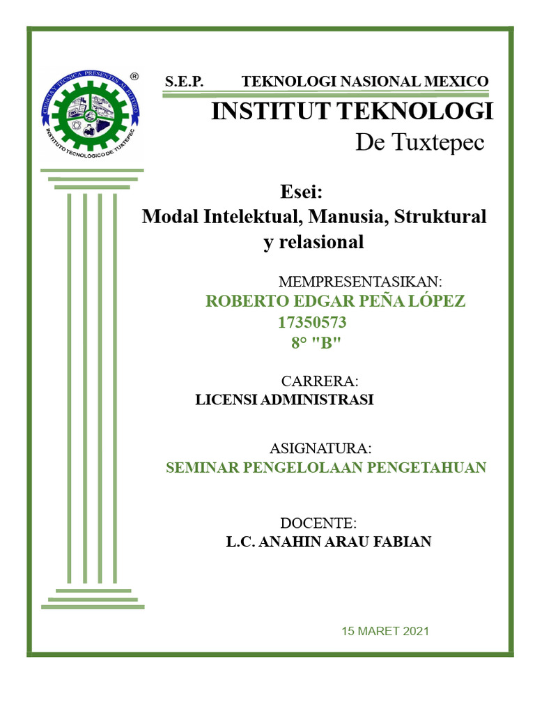 Modal Intelektual dalam Manajemen Pengetahuan | PDF