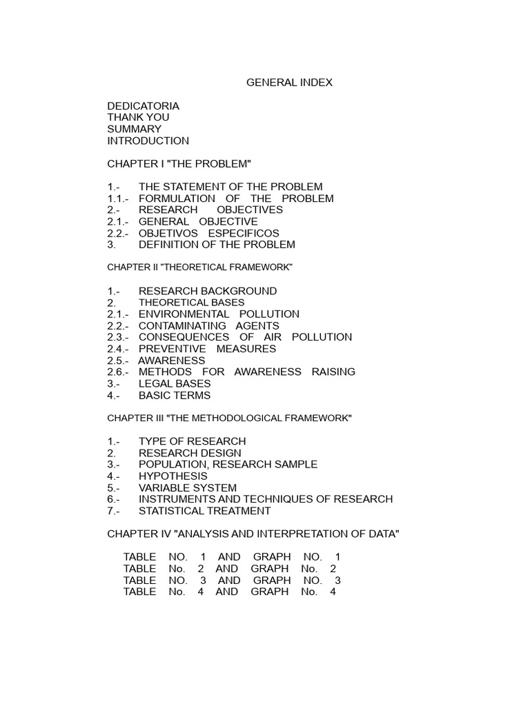 Environmental Pollution Awareness Thesis | PDF | Atmosphere Of Earth ...