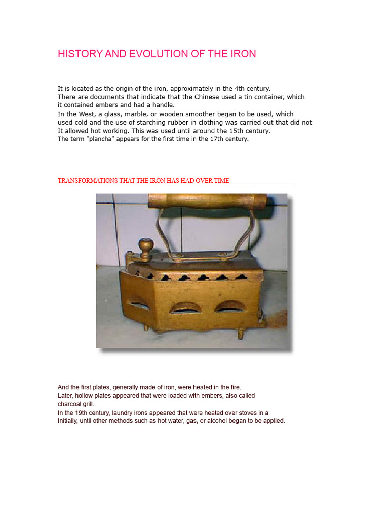 Evolution of Iron: From Ancient to Electric | PDF | Electric Current ...