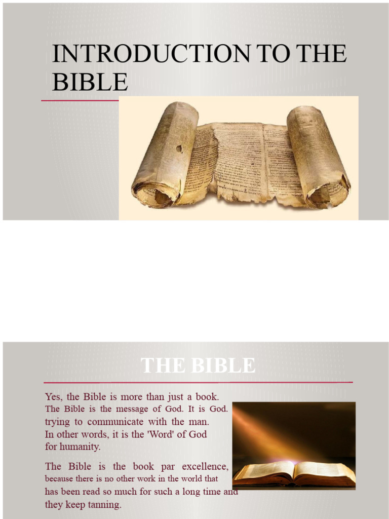 Understanding the Bible's Structure | PDF | New Testament | Bible