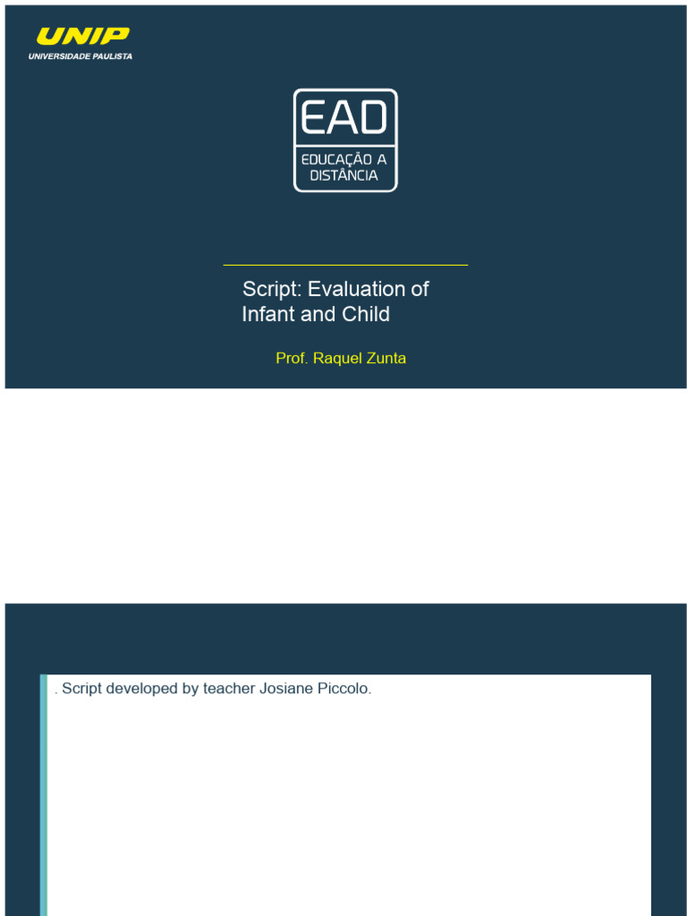 Infant and Child Nursing Evaluation Guide | PDF