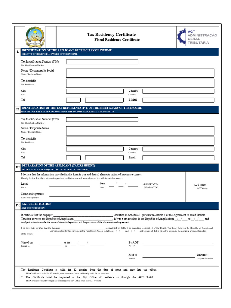 Editable-Forms Models Other Tax-Residence-Certificate | PDF | Taxes ...