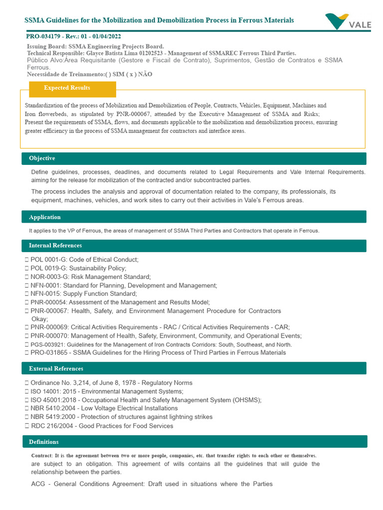 PRO-034179 - 01 - PRO-034179 - SSMA Guidelines For The Mobilization and ...