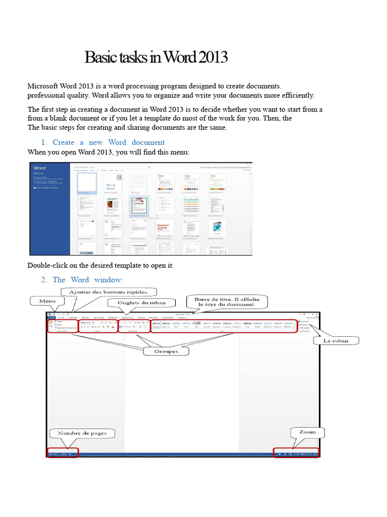 Word 2013 Course | PDF | Microsoft Word | Page Layout