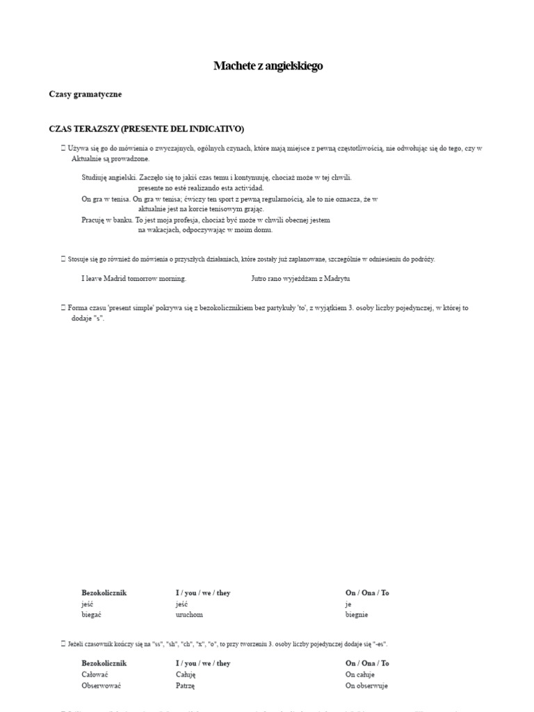 Macheta angielska | PDF