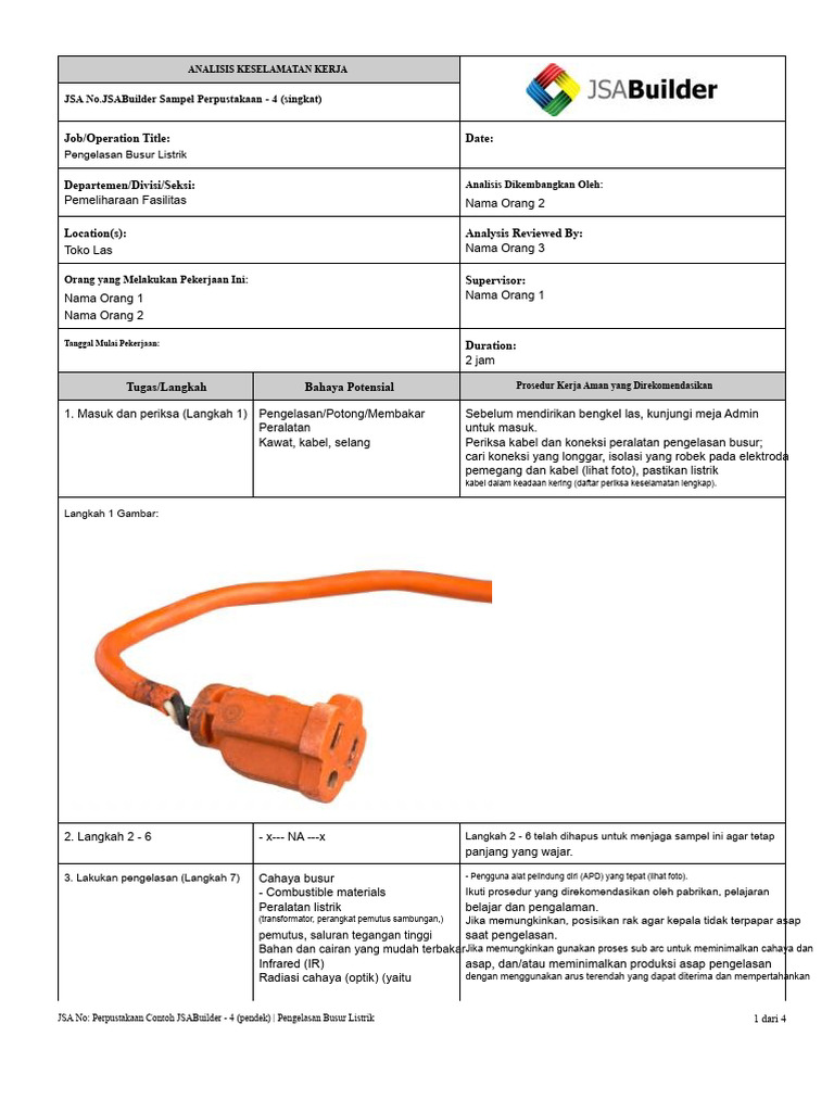 jsa_sample hot tapping.pdf | PDF