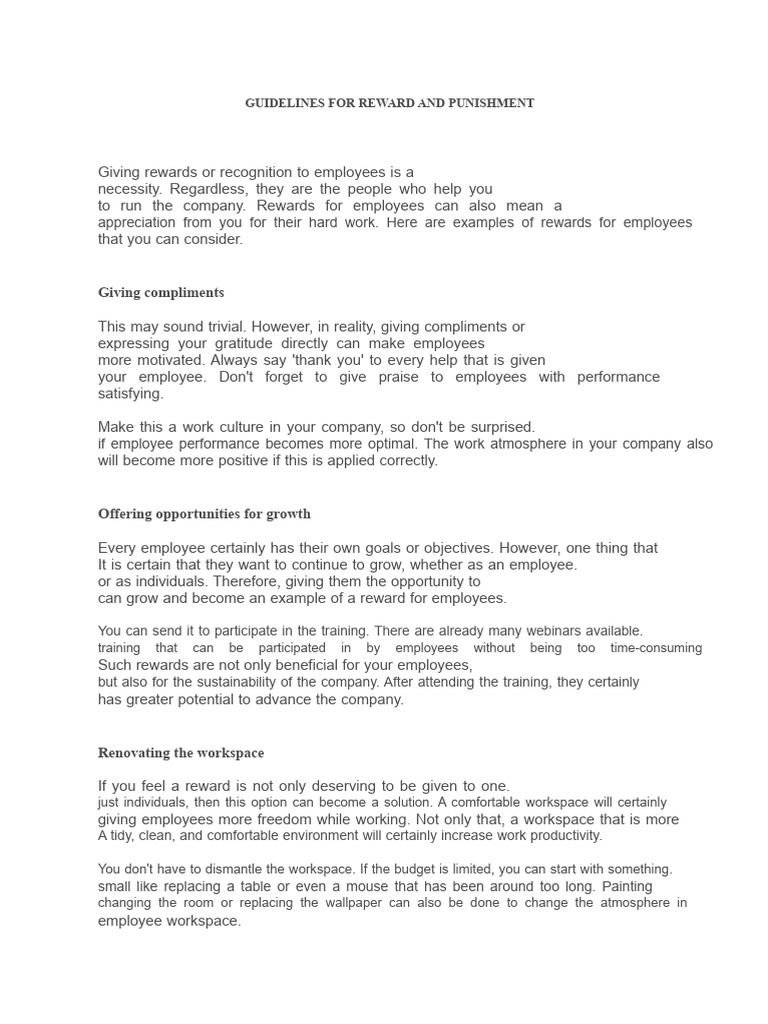 Employee Reward and Recognition Guide | PDF | Social Psychology