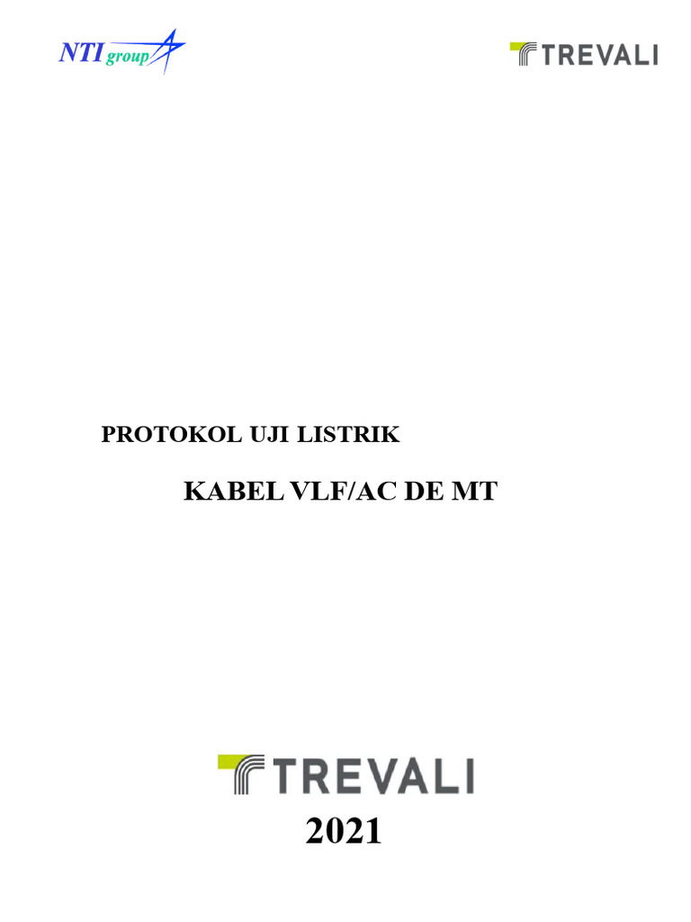 Protokol Pengujian VLF Trevali | PDF