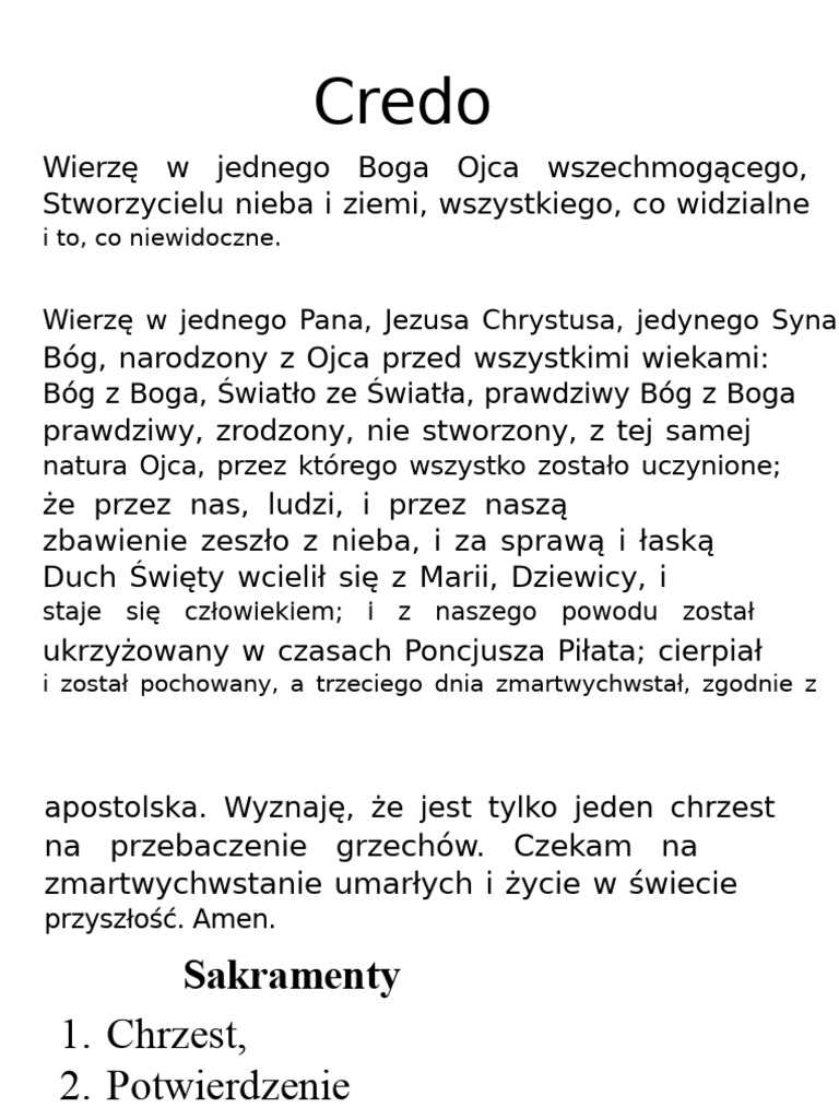 Credo | PDF