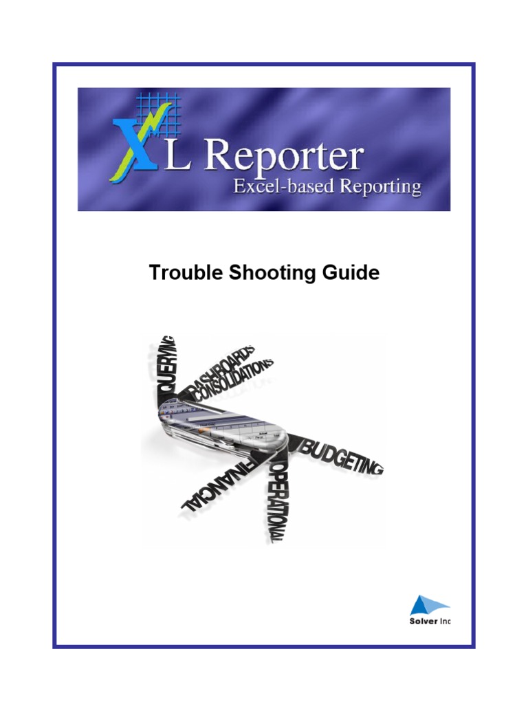 XL Reporter - Trouble Shooting Guide | PDF | Windows Registry ...