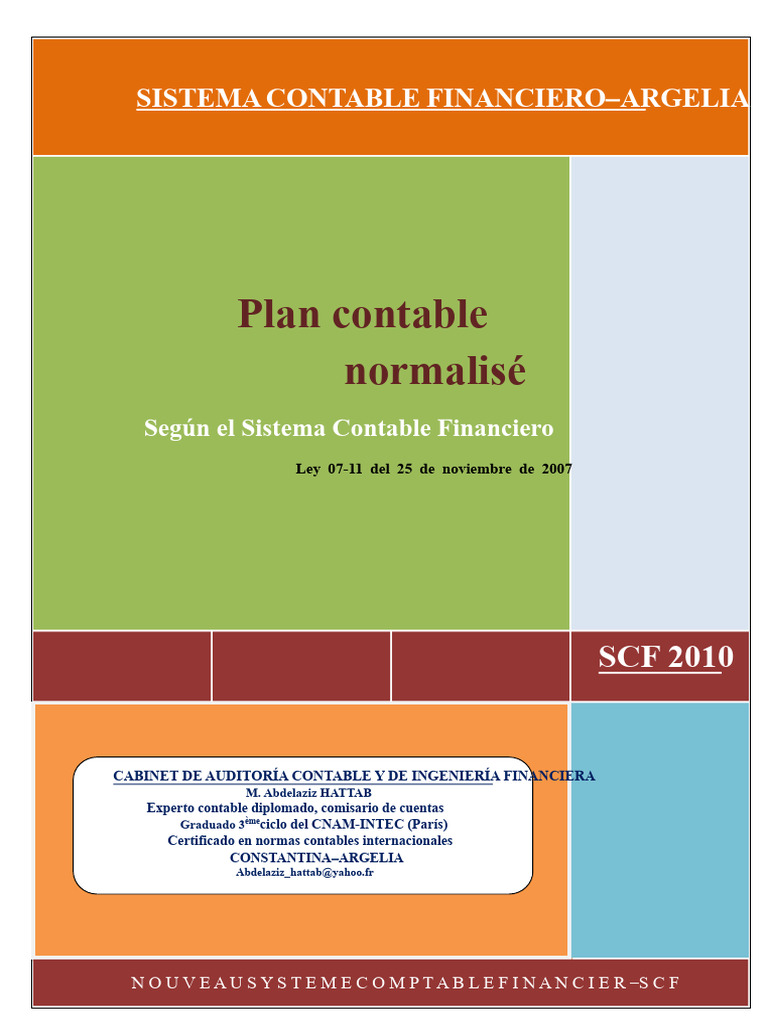 Plan Contable Argélien Scf | PDF | Contabilidad | Estado financiero