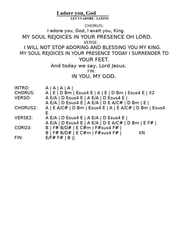 I Adore You, God. | PDF