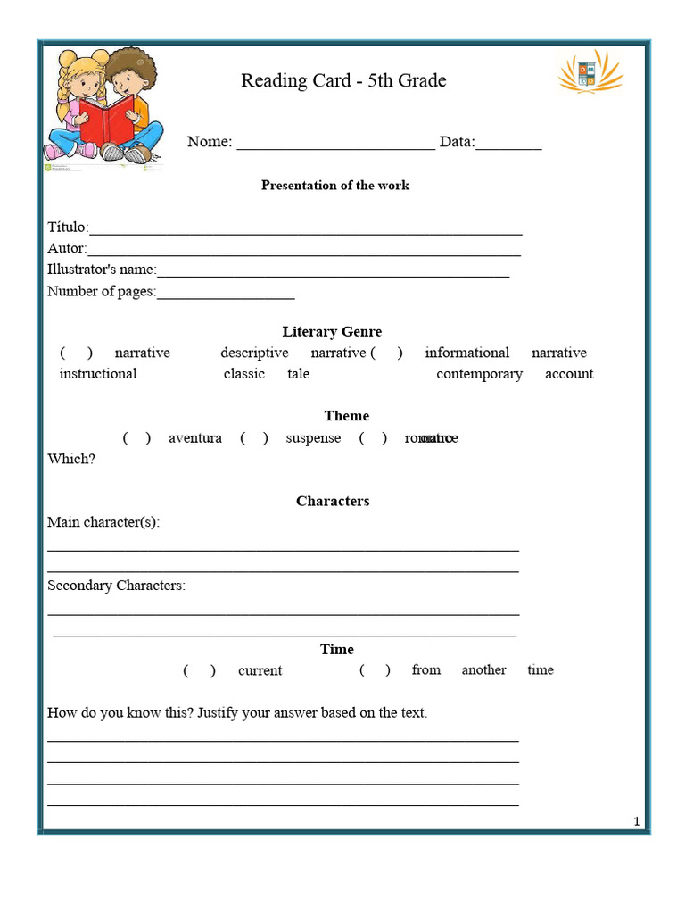 Reading Sheet | PDF | Books | Narrative